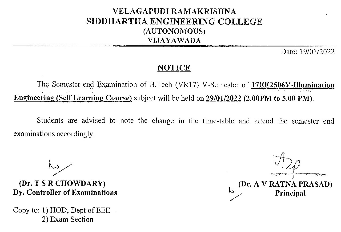 Schedule Of Semester end Examination For B Tech V Semester Open Schedule Of Semester end Examination For B Tech V Semester Open